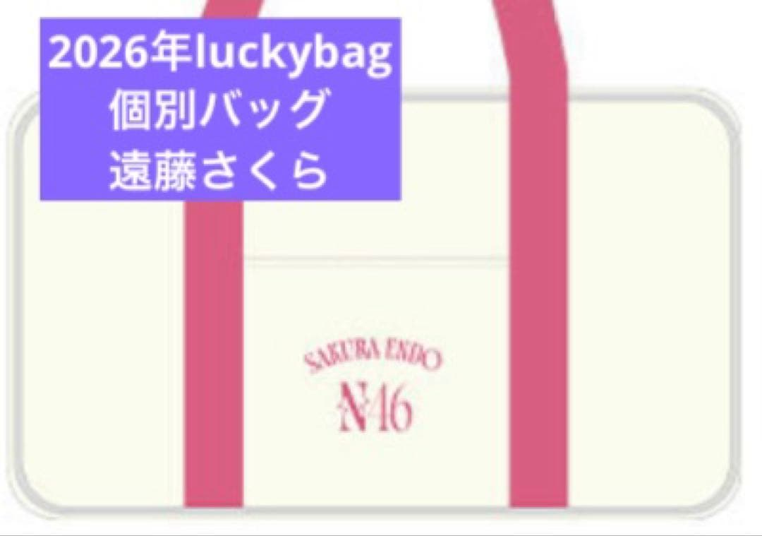乃木坂46　限定 個別バッグ　遠藤さくら　バック　2026 luckybag