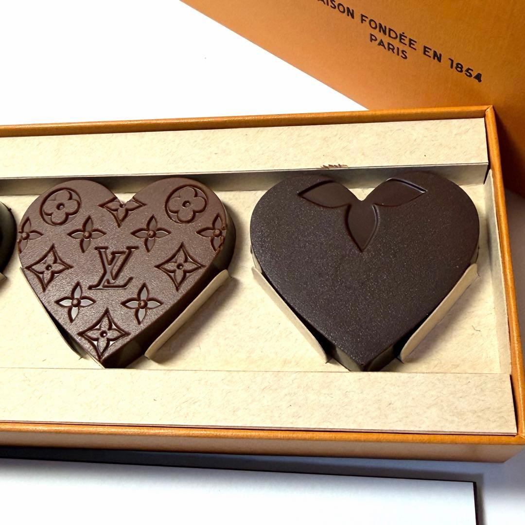 パリ限定 Louis Vuitton チョコレート ハート型 6個 プレゼント