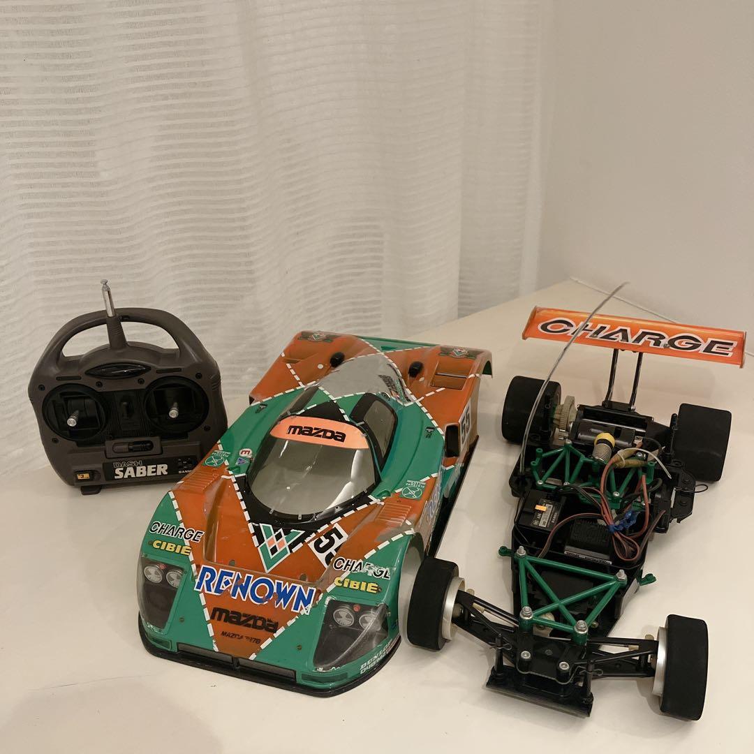 タミヤ 1/10 RCカーMAZDA 787B SANWA DAラジコン送信機付
