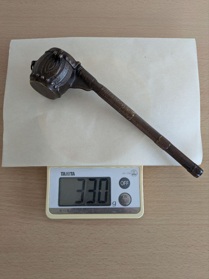 矢立　太鼓型　三つ巴模様