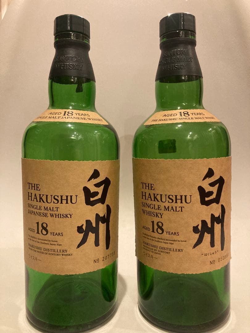 ウイスキー Hakushu 18 Year Old Empty bottle 12pack