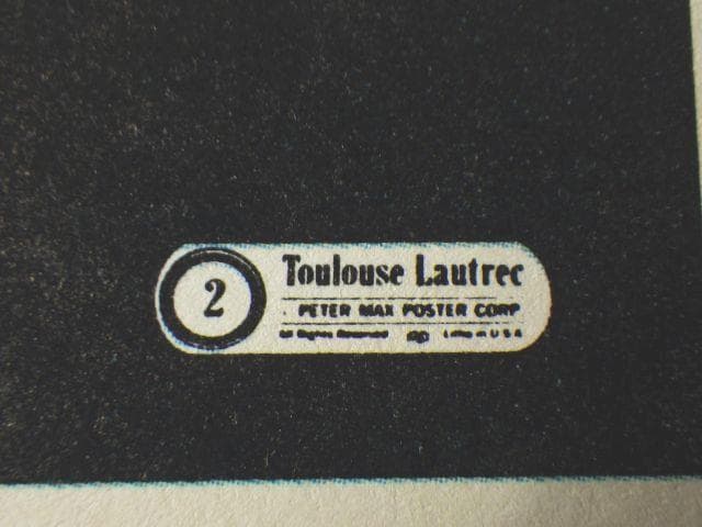 【限定値下】激レア【1970年代】ピーターマックス ロートレック ポスター