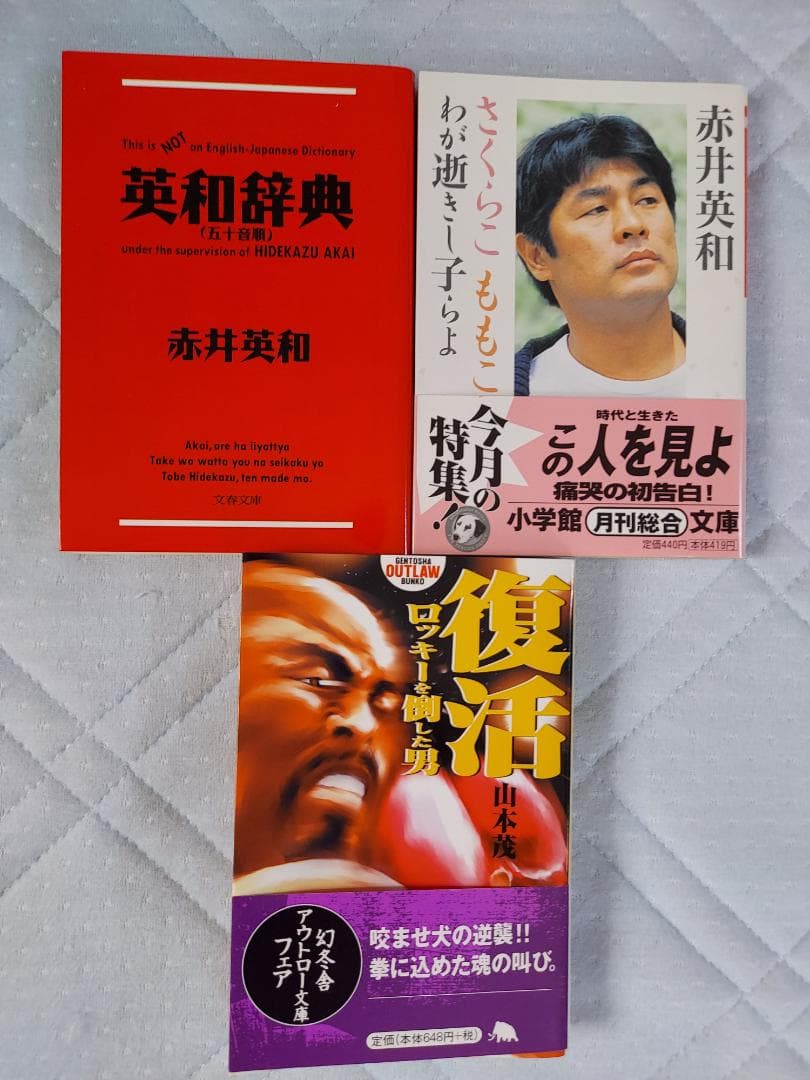 ボクシングビデオ　赤井英和KO集1.2どついたるねん　ビデオ３本セット　オマケ有