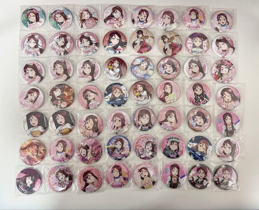 ラブライブ　サンシャイン　Aqours 桜内梨子 缶バッジ　まとめ売り　56枚