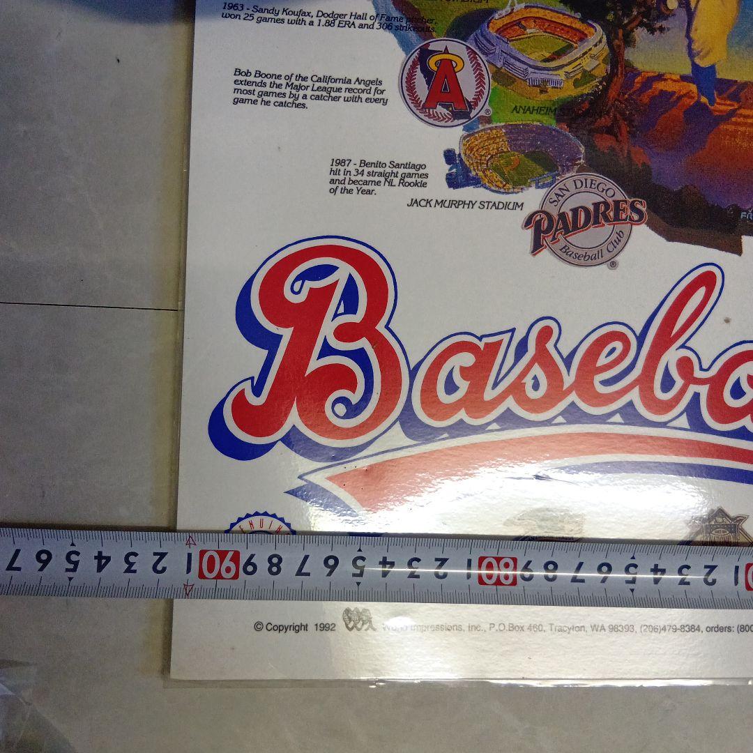 (173)Baseball Map Poster 1992年