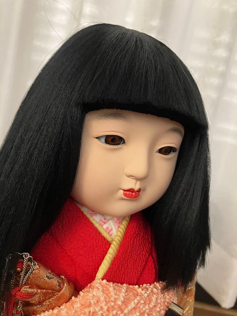 市松人形 赤と金の着物 Mitsukoshi