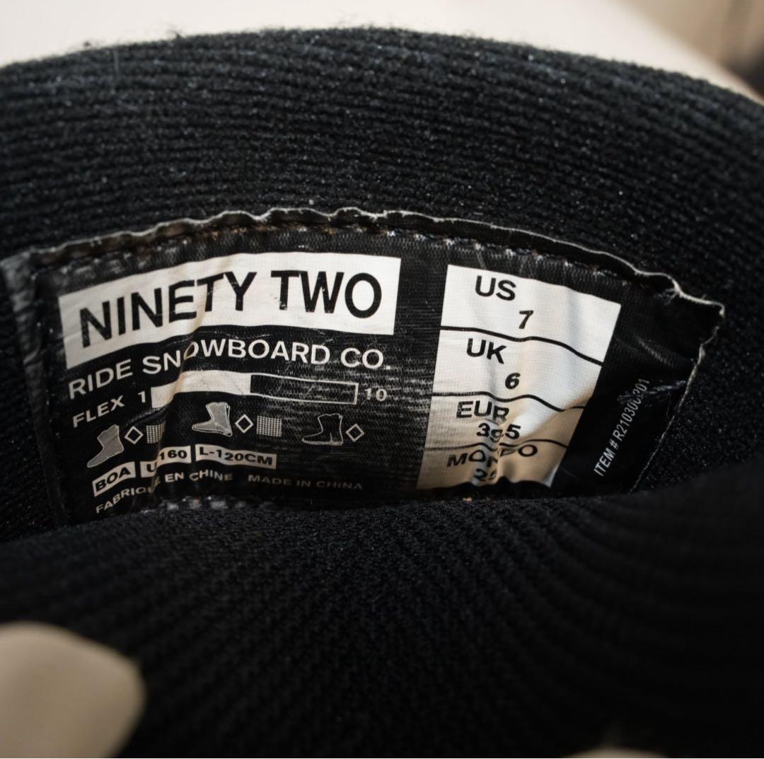 ★希少品★RIDE THE 92 NINETY TWO スノーボードブーツ 25