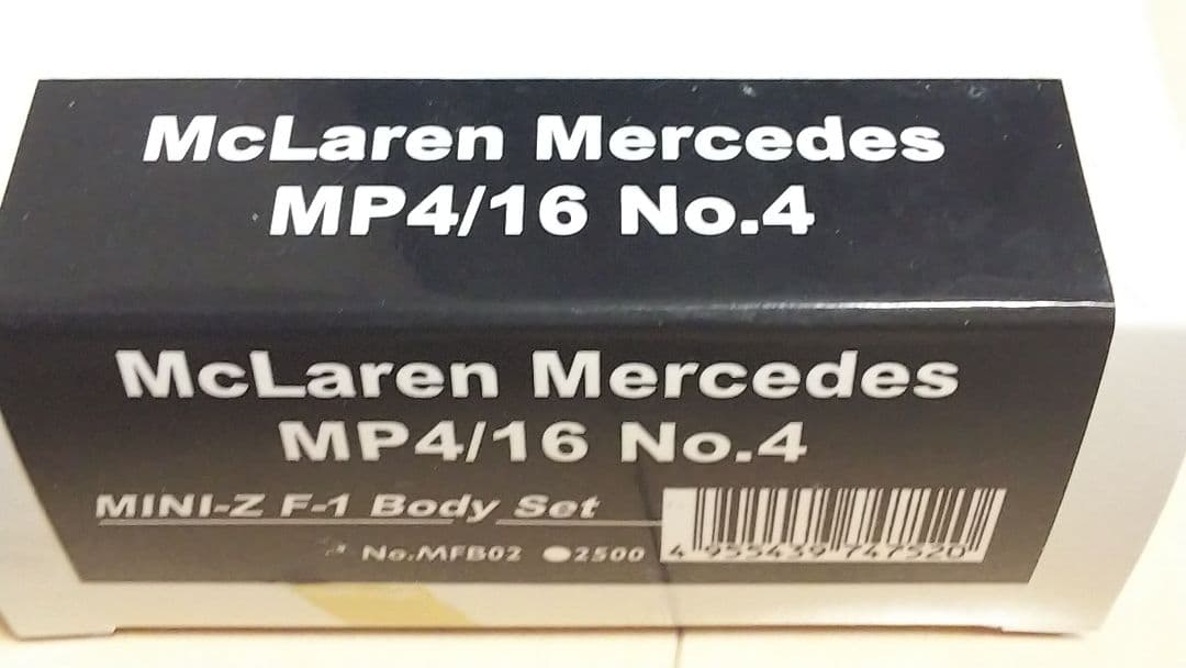 Miniz-F1 McLaren MP4/16 No.4 未使用品