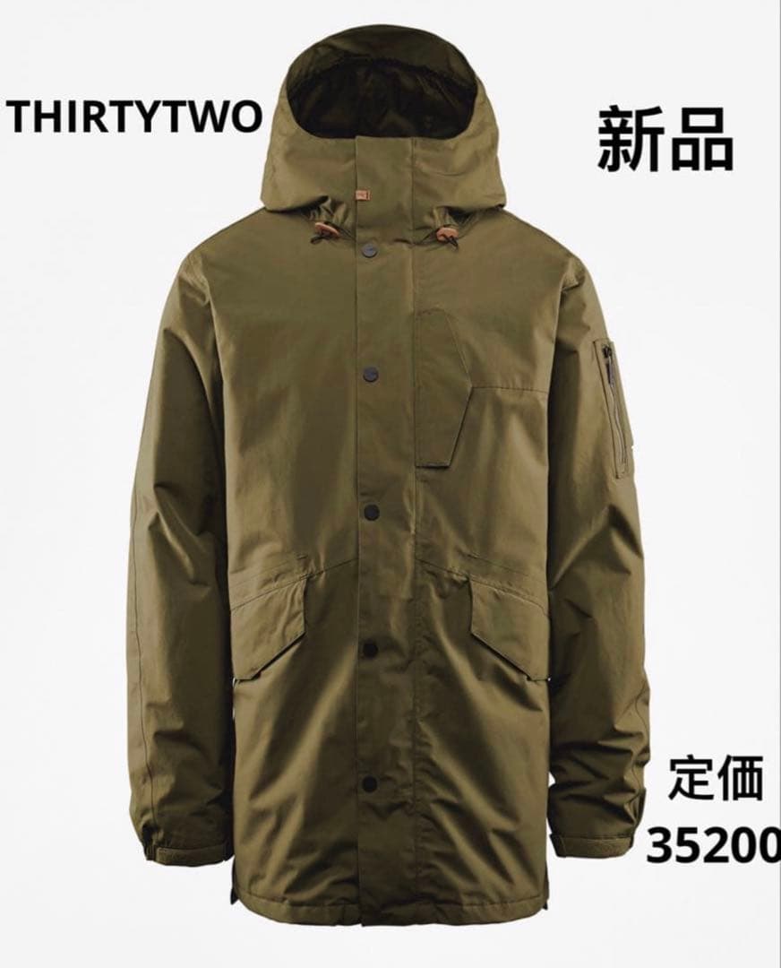 新品　THIRTYTWO LODGER 中綿パーカージャケット 防風 防水 保温