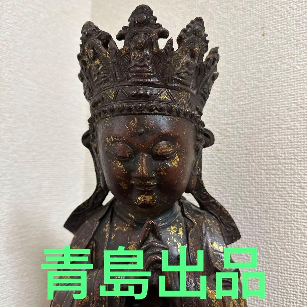 骨董品　古美術　チベット仏　仏教美術　中国美術　琉金佛　仏像　鉄仏　大明永樂年製