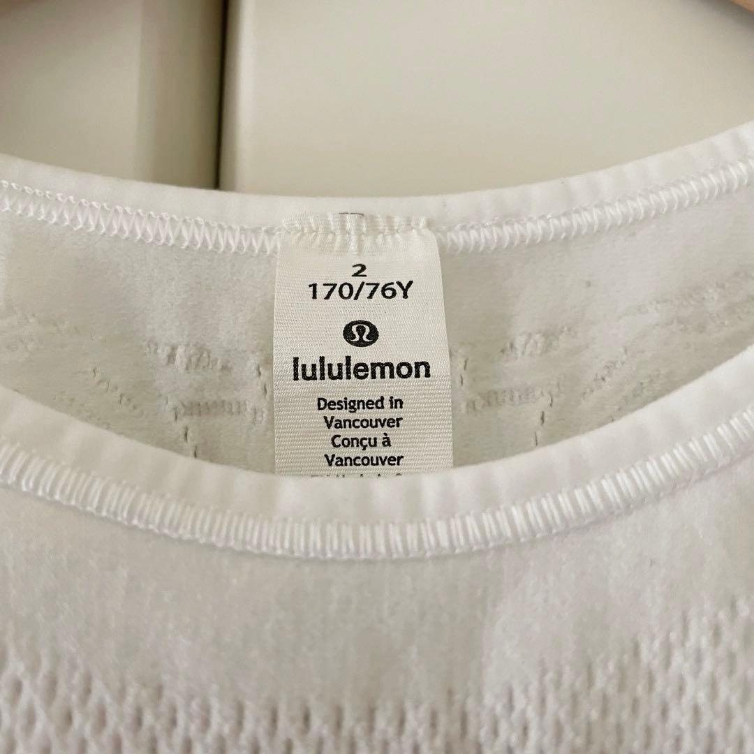 【新品】ルルレモンlululemonヨガトップス　ピラティス　ホワイト2
