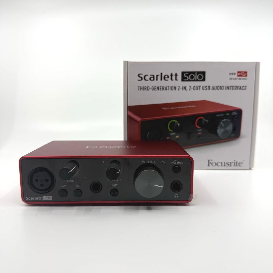 Focusrite Scarlett Solo インターフェース (3世代)