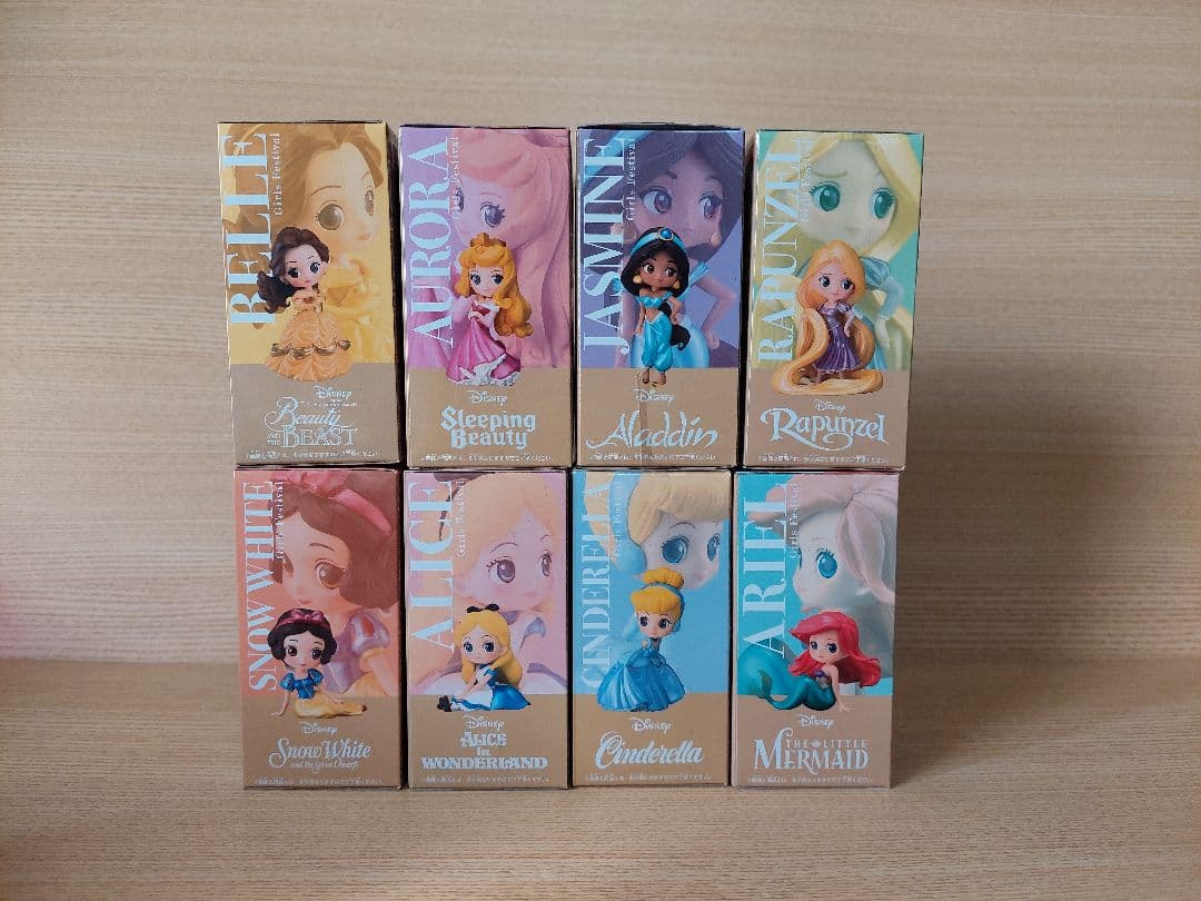 Qposket petit　ディズニープリンセス 8体セット