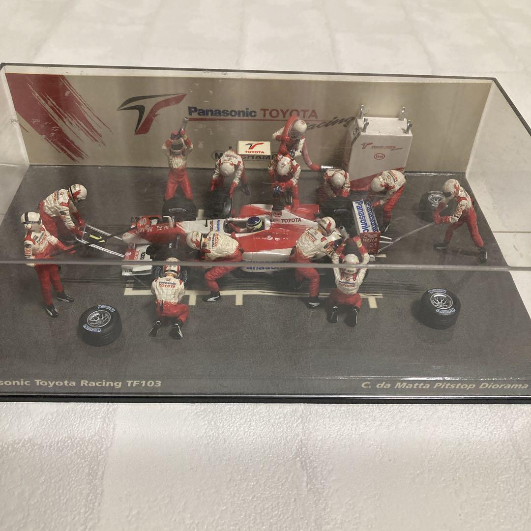 ミニチャンプス トヨタF1 ピットジオラマ ダ・マッタ 1:43中古品