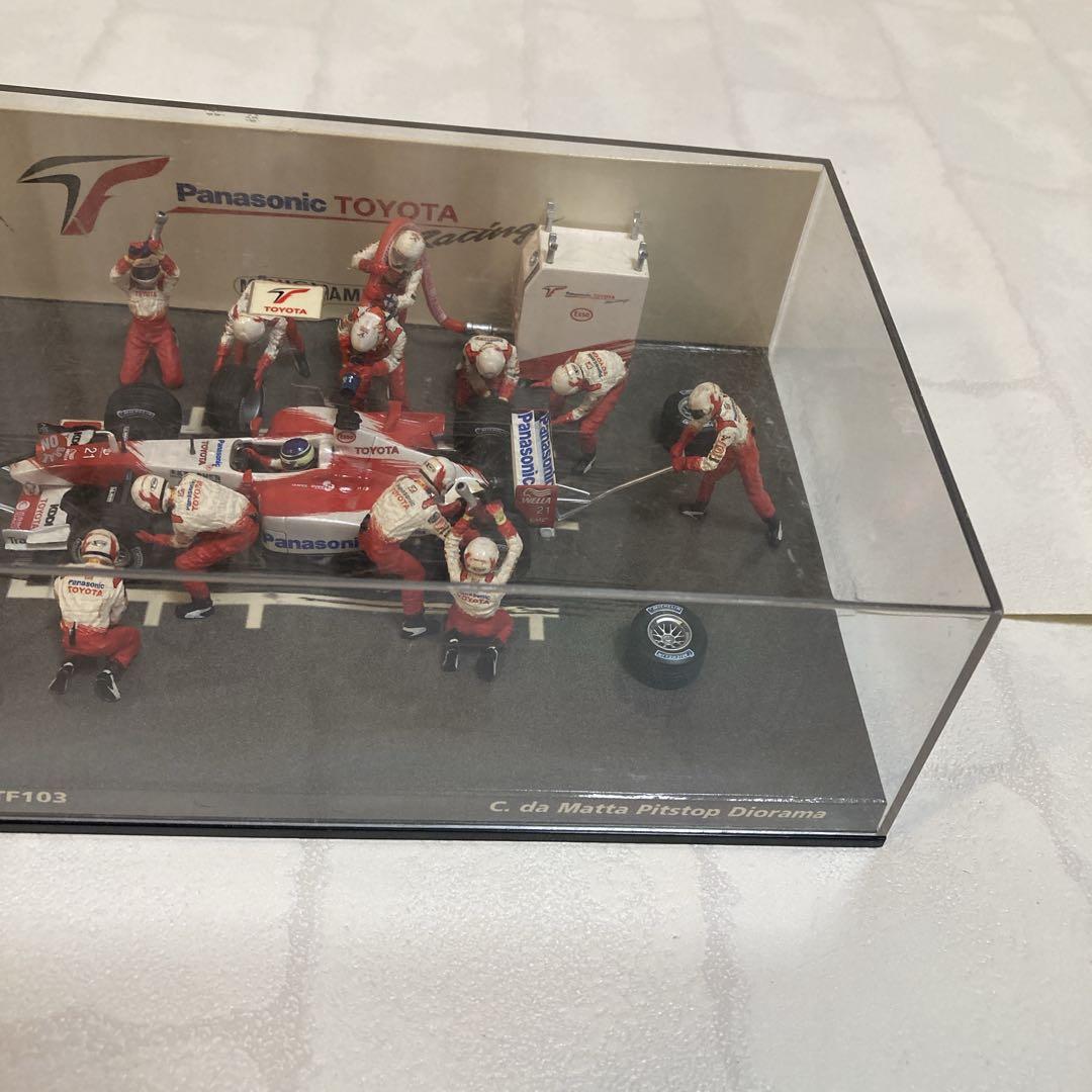 ミニチャンプス トヨタF1 ピットジオラマ ダ・マッタ 1:43中古品