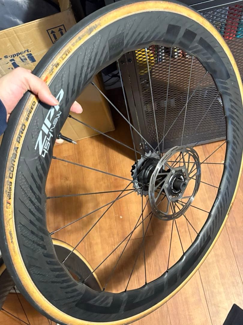 【低走行】zipp 454 NSW カーボン ホイール SRAM XDR