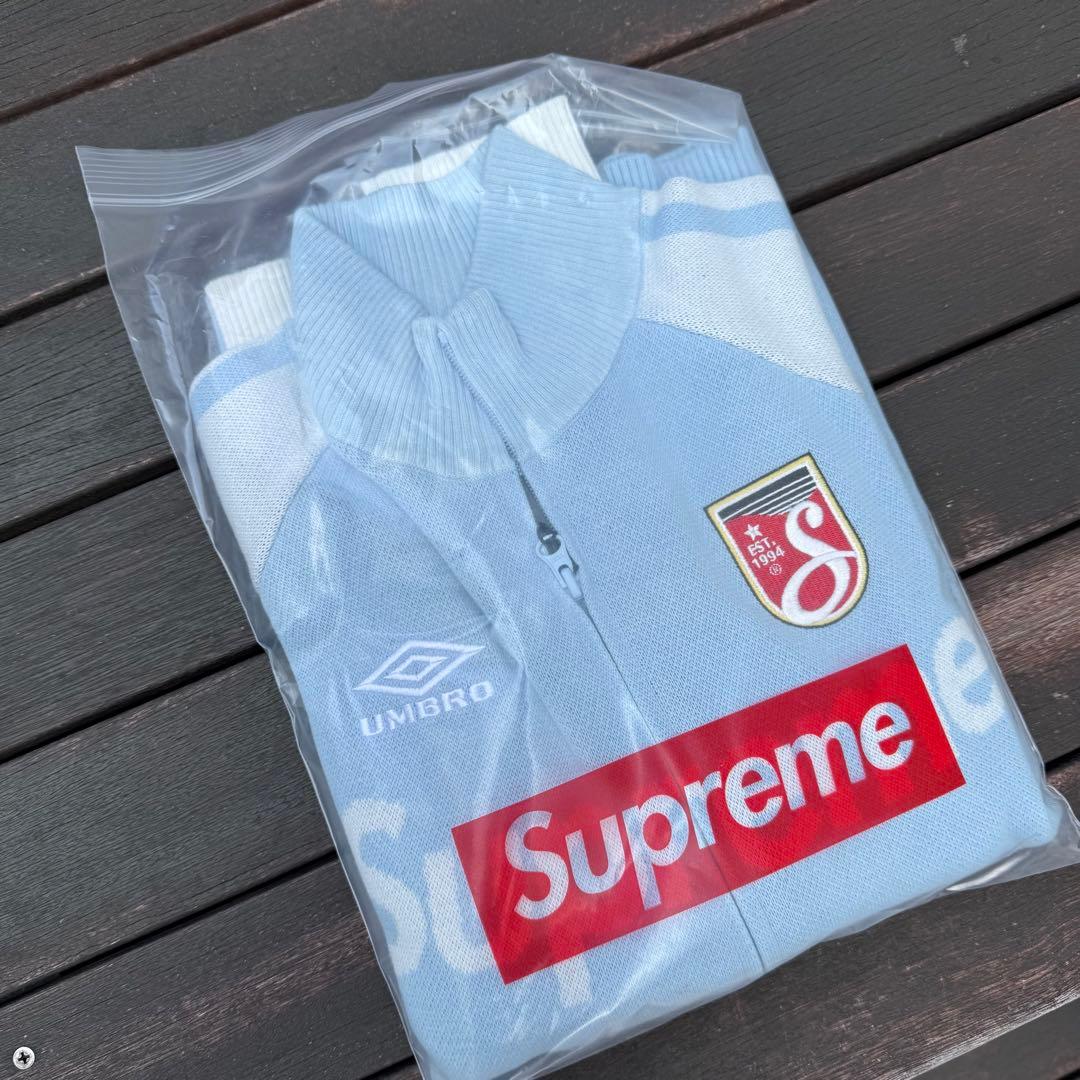ウェア Supreme x Umbro Zip Up Sweater LightBlue