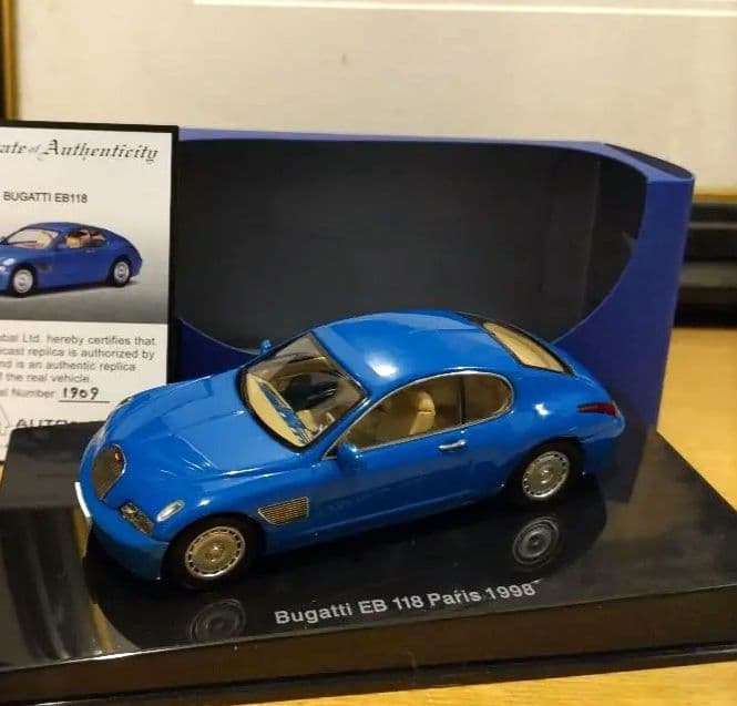 ミニカー Autoart BUGATTI EB 118 paris 1998 1/43