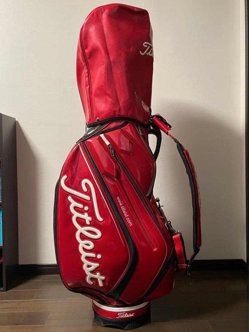 Titleist 赤 ゴルフキャディバッグ