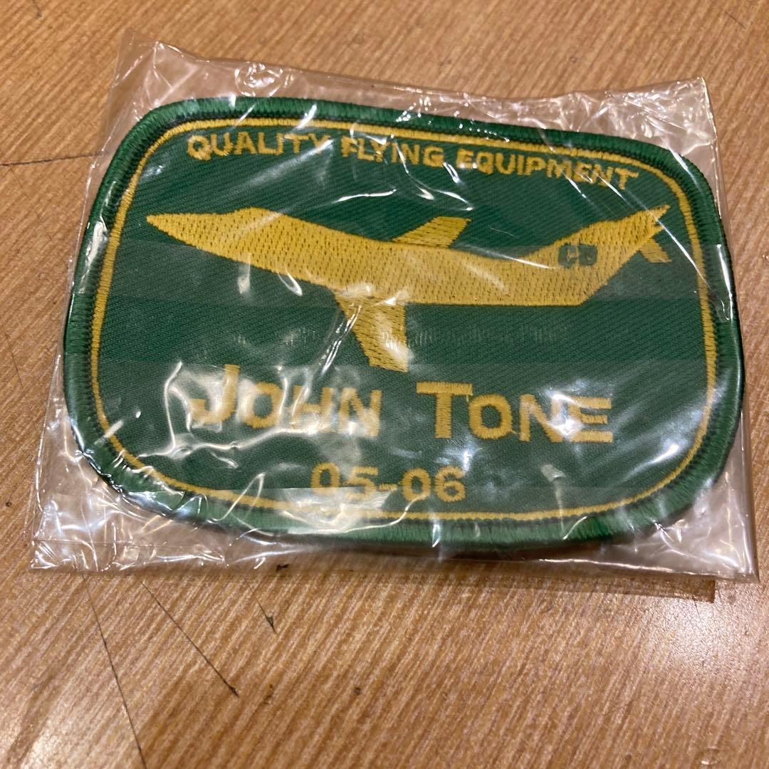 幻の珍品上昇中JOHN TONE 飛行機パッチ 限定品
