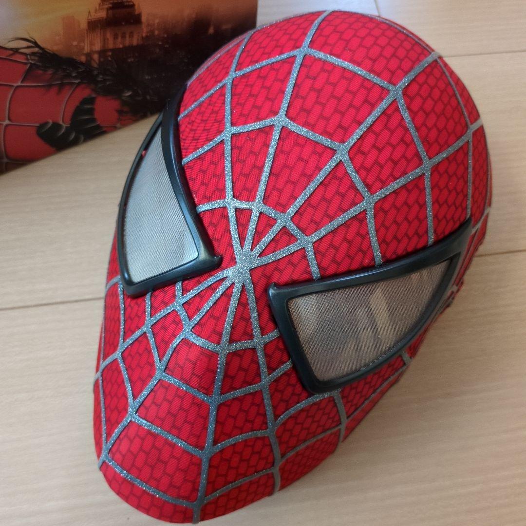 新品未使用！スパイダーマン　マスク　コスプレ　1/1　 3D マスク　red
