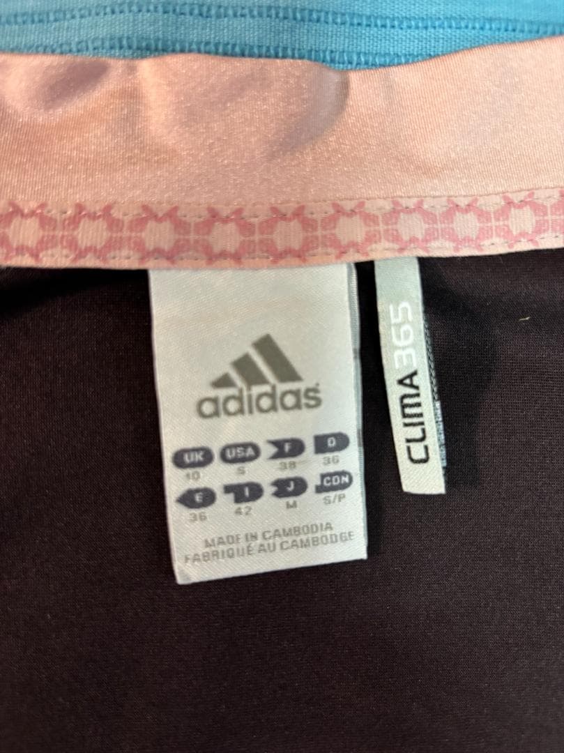 adidas CLIMA365 フィットネス Tシャツ M ブラウン・ピンク