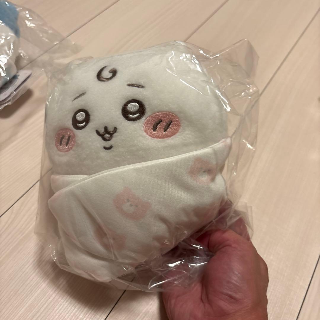 新品未使用　ちいかわベビー　おくるみぬいぐるみ ハチワレ　ちいかわ　うさぎ　3点