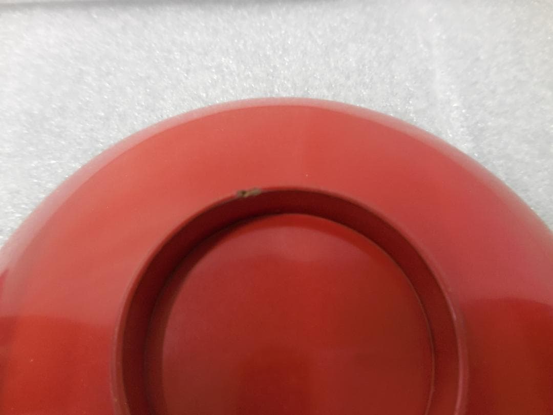 朱塗　盃５ｐセット　中古 箱付き