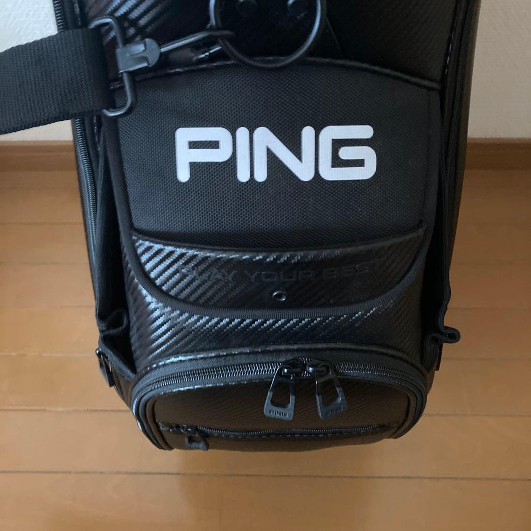 未使用品　PING ツアーライトキャディバッグ　ブラックです