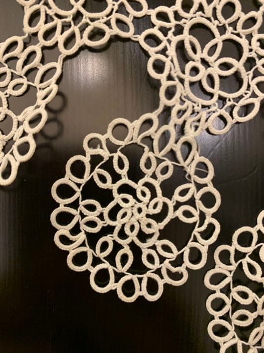 アンティークレースtatting 19世紀フランス製　襟