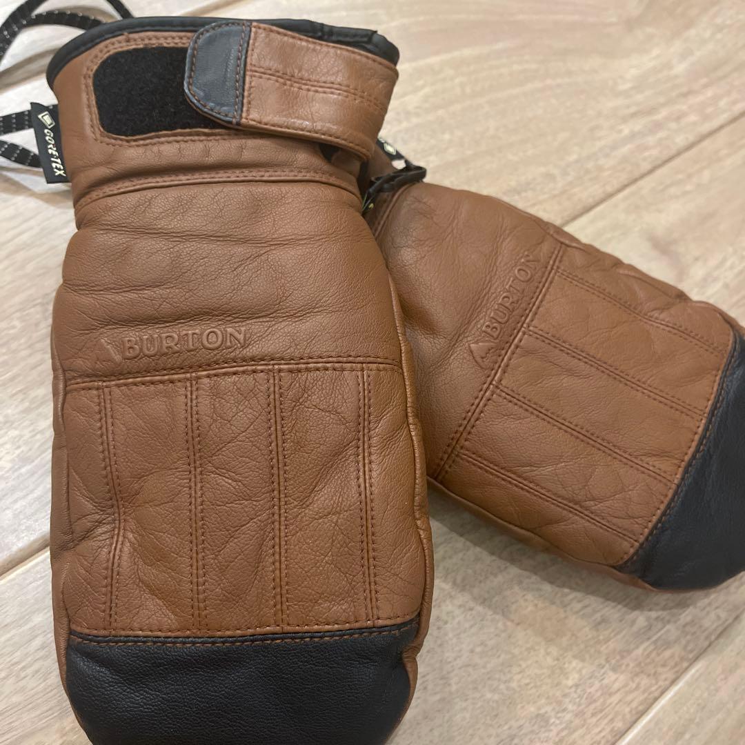 【おまけ付き】BURTONバートンGoretexゴアテックスレザーミトングローブ