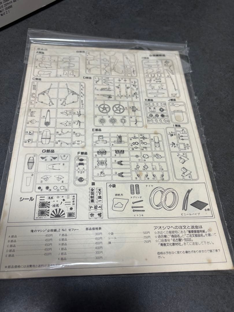 アオシマ 1/12 バイク プラモデル 俺のマシンZEPHYR ゼファー 未組立