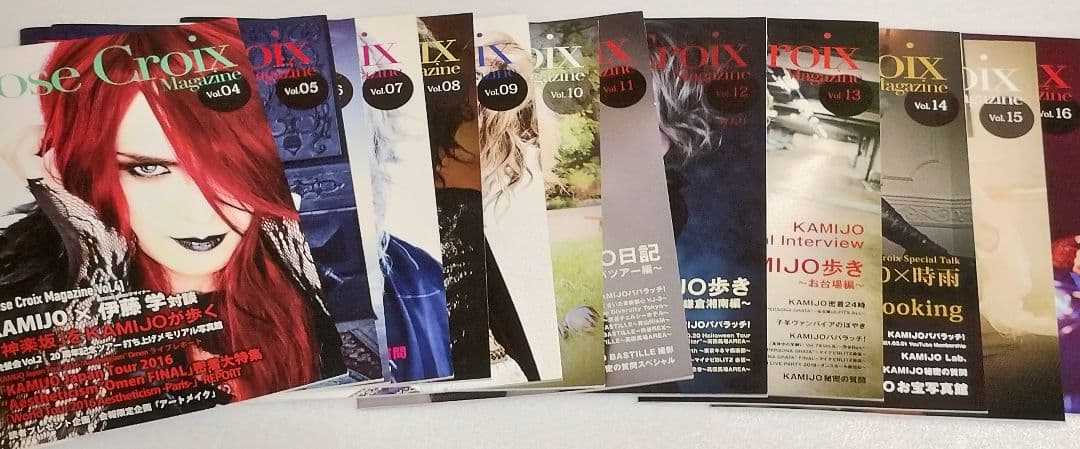 KAMIJO ファンクラブ 会報 vol.4～vol.16 セット