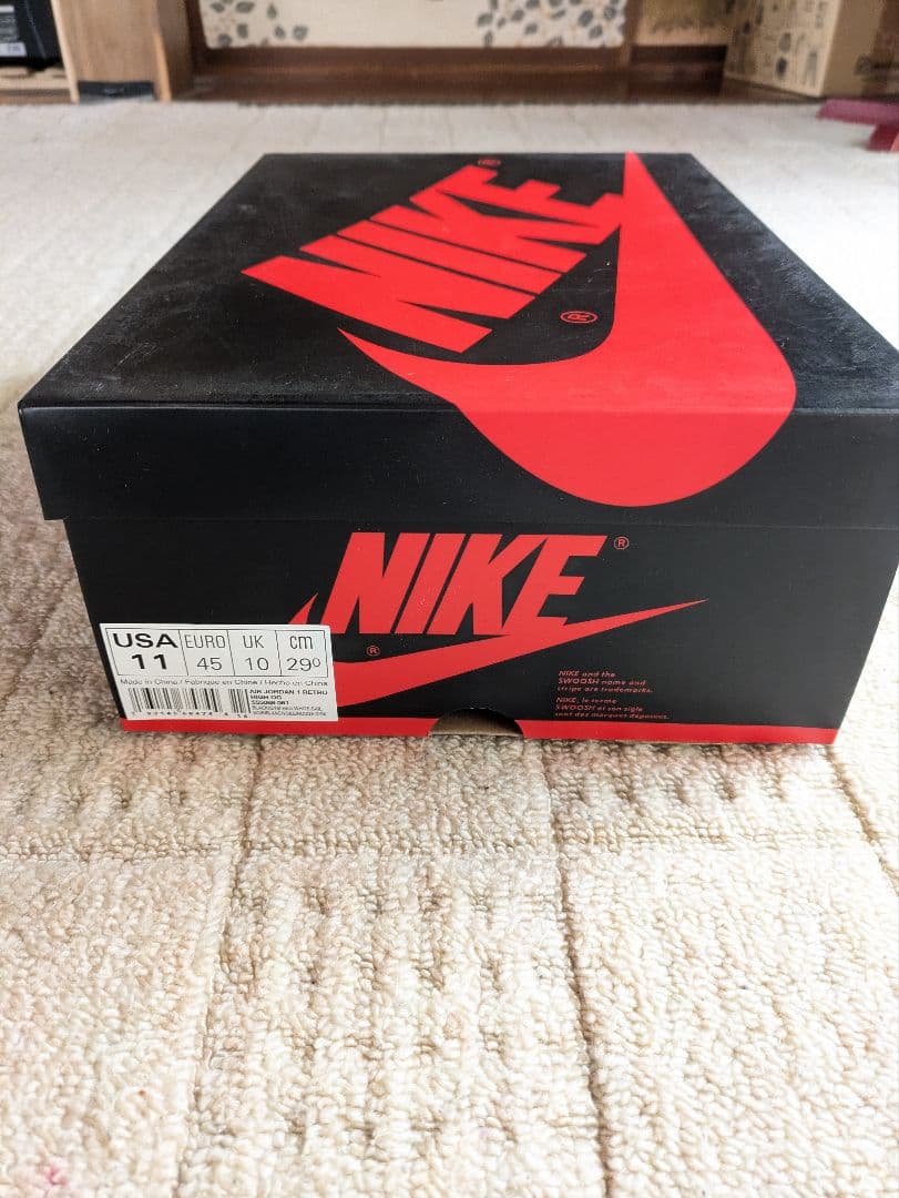 シューズ(男性用) AIR JORDAN 1 RETRO HI OG black/gym red