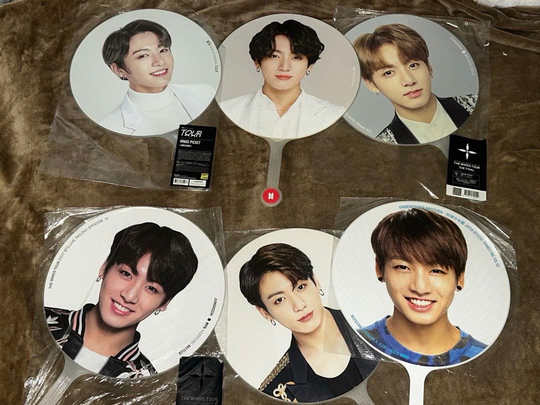 ♥バラ売り可♥ ジョングク JUNGKOOK うちわ まとめ売り★全て公式★