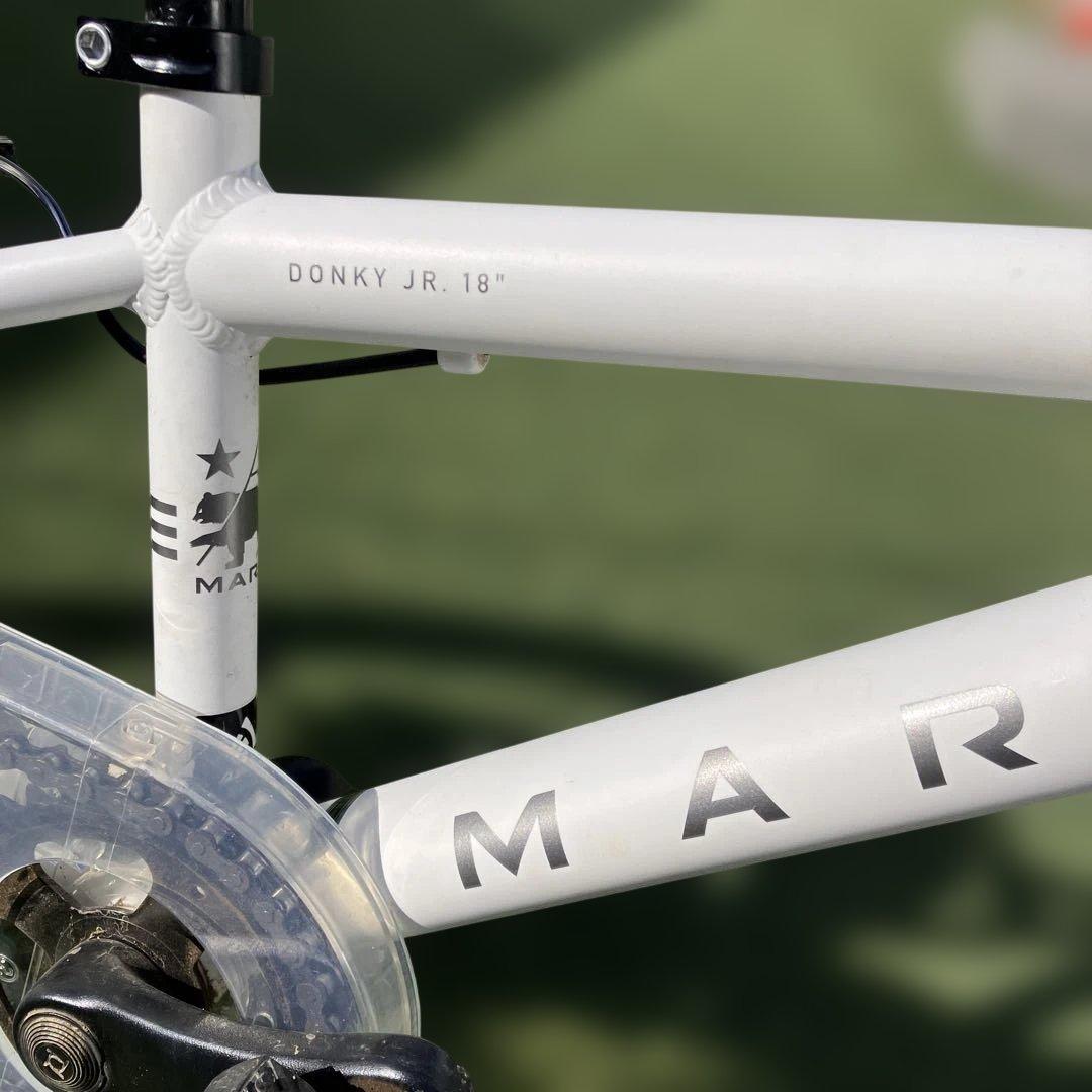MARIN 自転車　18型　マットホワイト　キッズ自転車　アサヒ　ホワイト　白