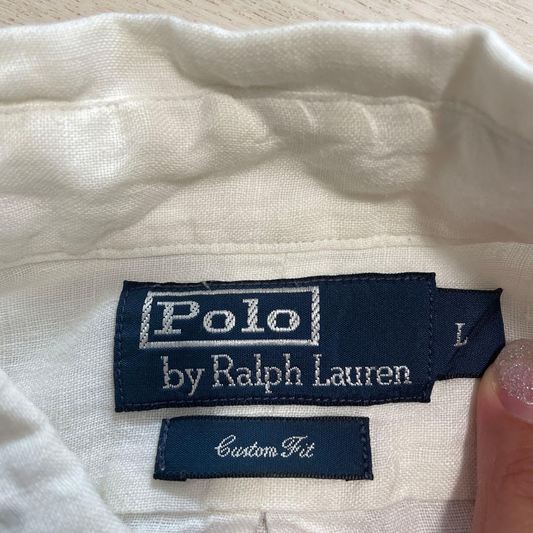 Polo by Ralph Lauren ホワイト リネンシャツ
