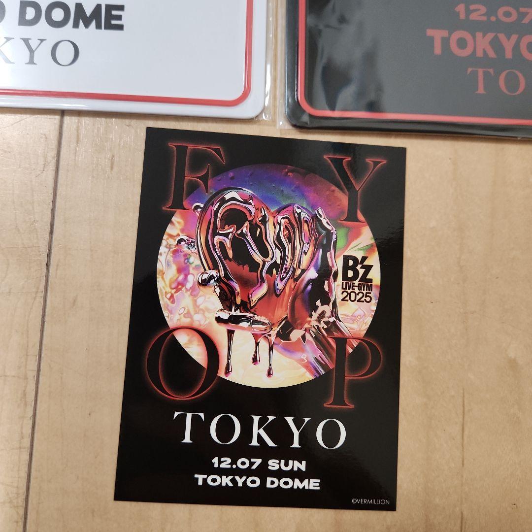 B'z FYOP　メモリアルプレート　東京ドーム　ステッカー　グッズ