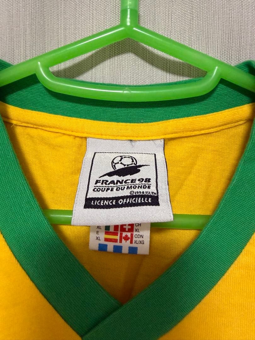 超希少品98年フランスW杯　ブラジル代表　Tシャツ　新品未使用デッドストック
