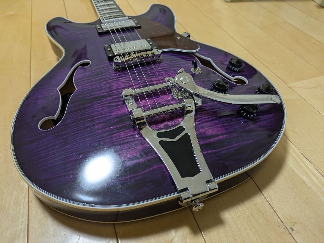 GROTE 335 style with Bigsby セミアコ　基本調整済み