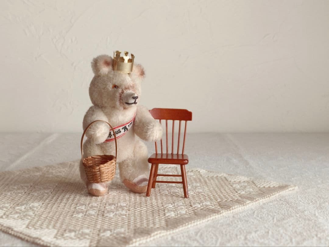* vintage bear ❀ クリーム色の ベルリン・ベア