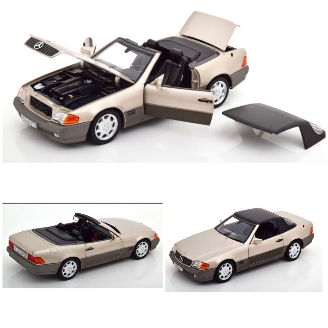 未使用　ノレブ 1/18 メルセデスベンツ 500SL 1989スモークシルバー
