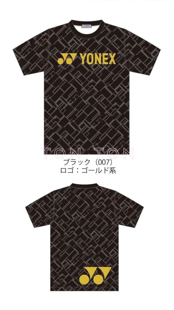 ヨネックス レア Tシャツ ブラック L　　　【 限定 】黒 × 金