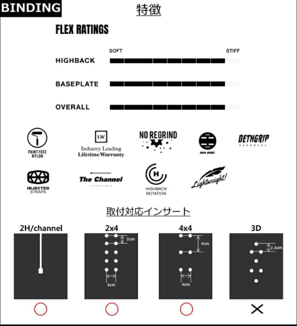 新品　2023/2024 FIX BINDING PEAK +