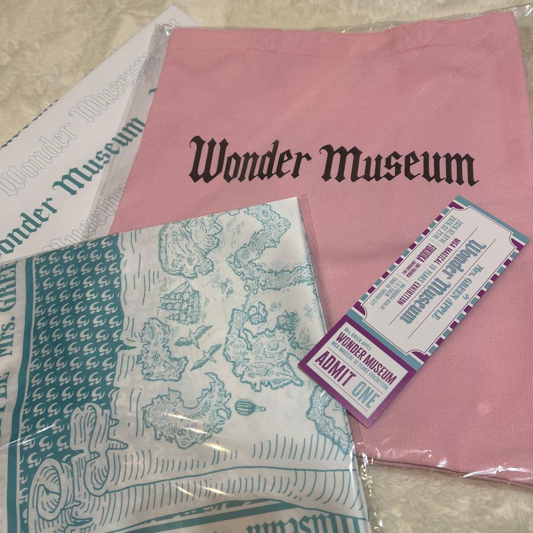 Wonder Museum ピンク トートバッグ 入場券　スカーフ付き