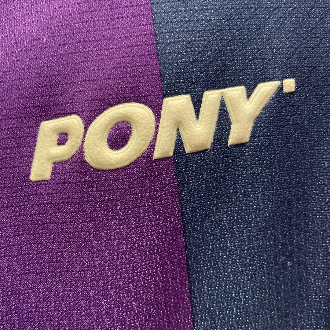 【極希少】90s'美品/pony×トッテナム/スパーズ/長袖ユニフォーム/紫/L