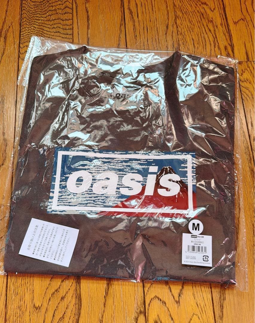 Oasis Tシャツ 富士【日本限定】 Mサイズ グレー