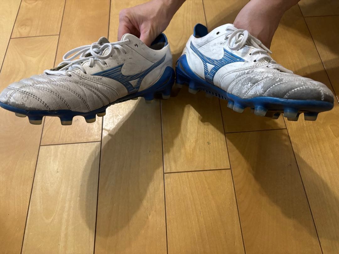 Mizuno モレリアネオ4 シューズキーパー 袋付き 限定色 水色 サッカー