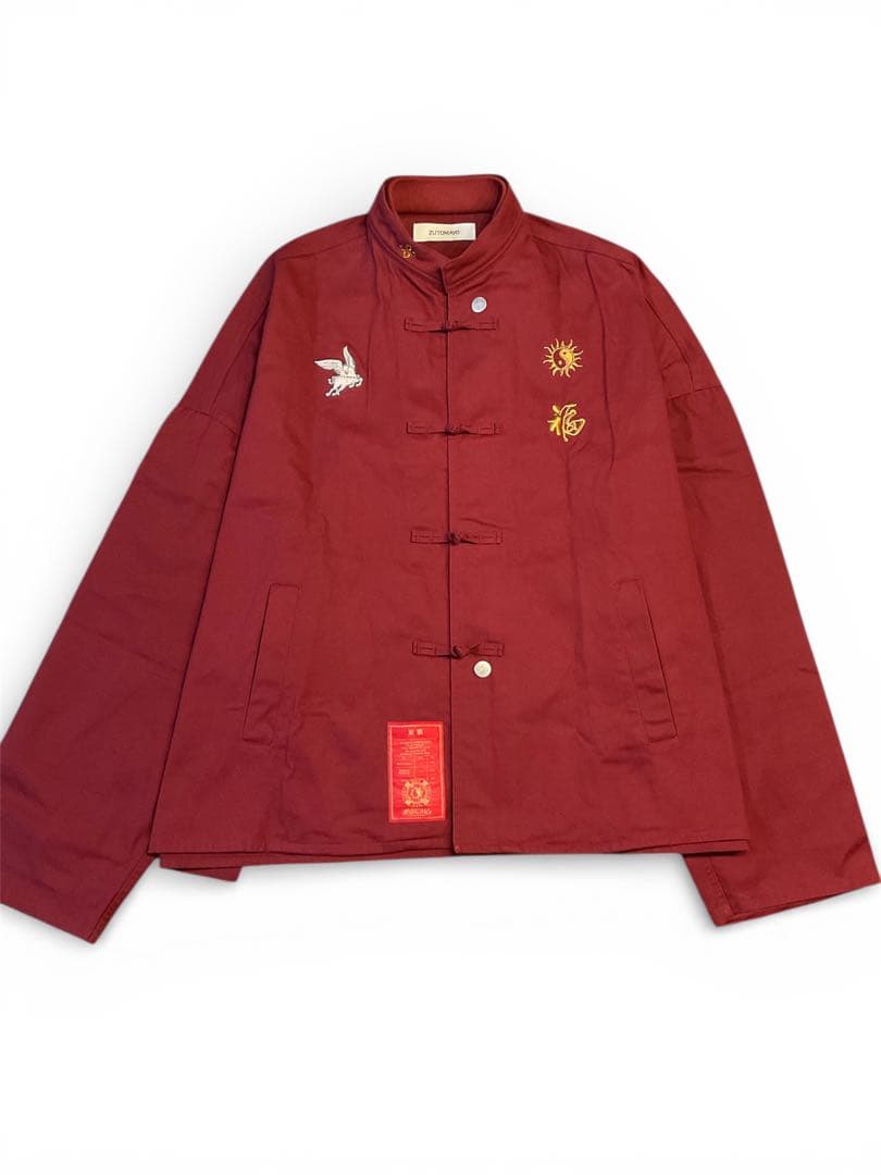 ずっと真夜中でいいのに。福 Jacket (Red) 中華服　L