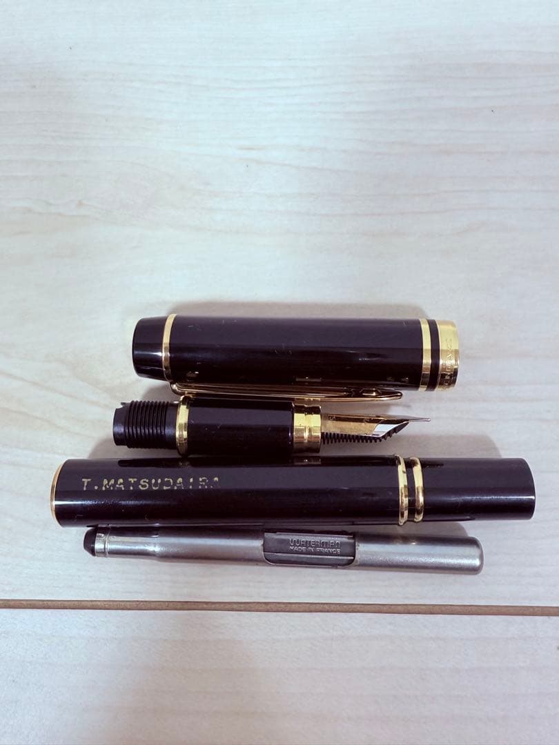 Waterman 万年筆　ボールペン　セット　18k